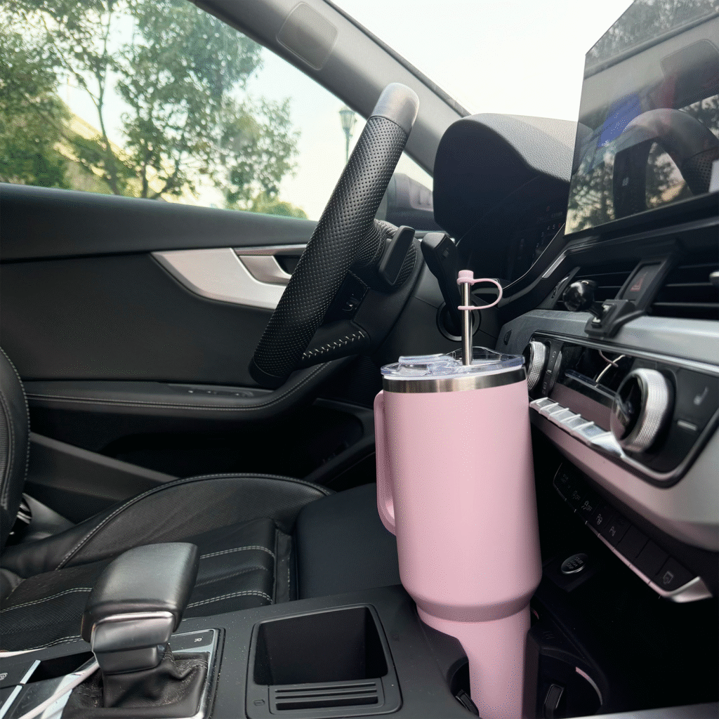 40oz/1200ml stainless steel car-mounted thermos water bottle, stainless ...